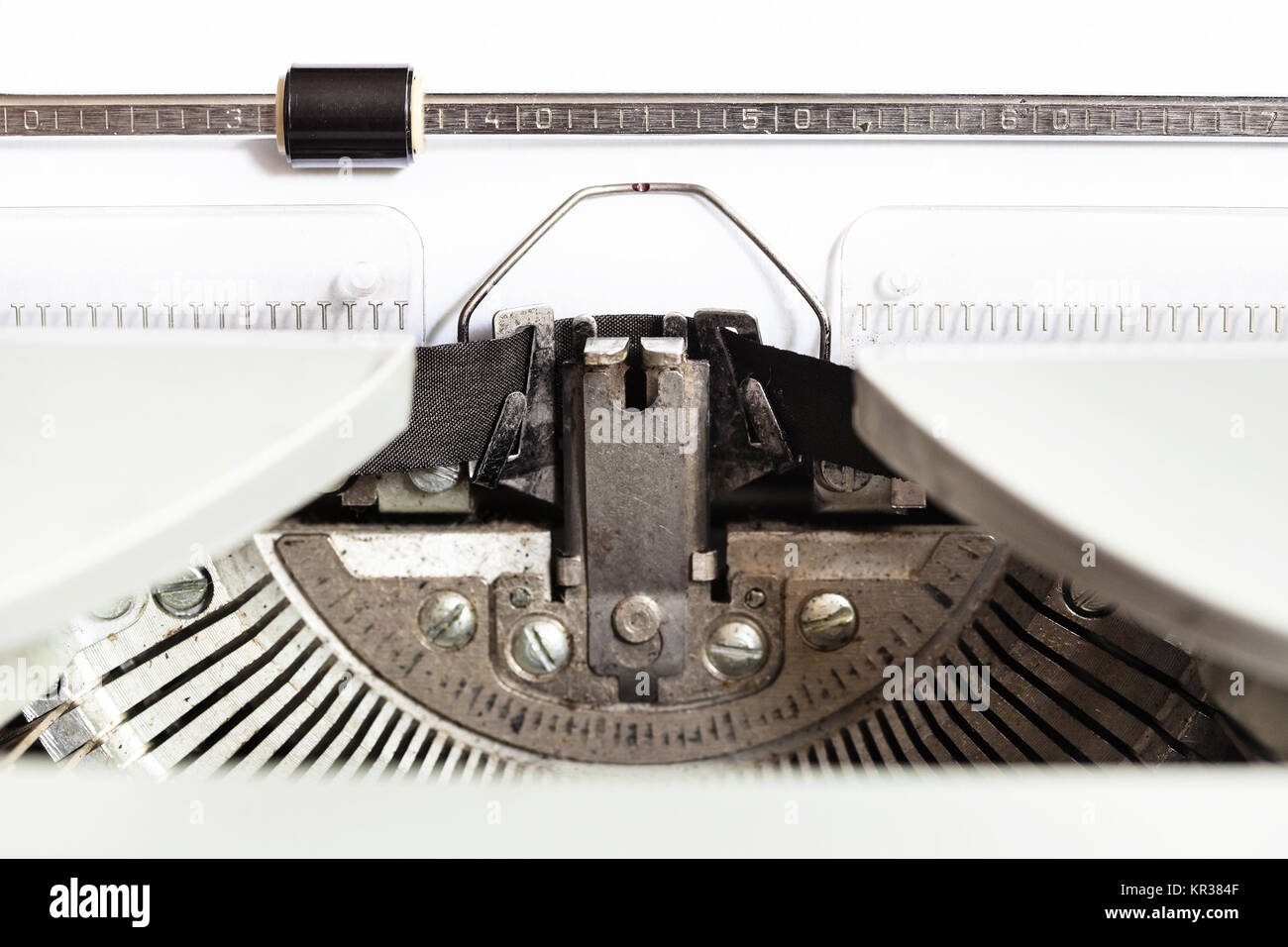 ink ribbon in mechanical typewriter Stock Photo - Alamy