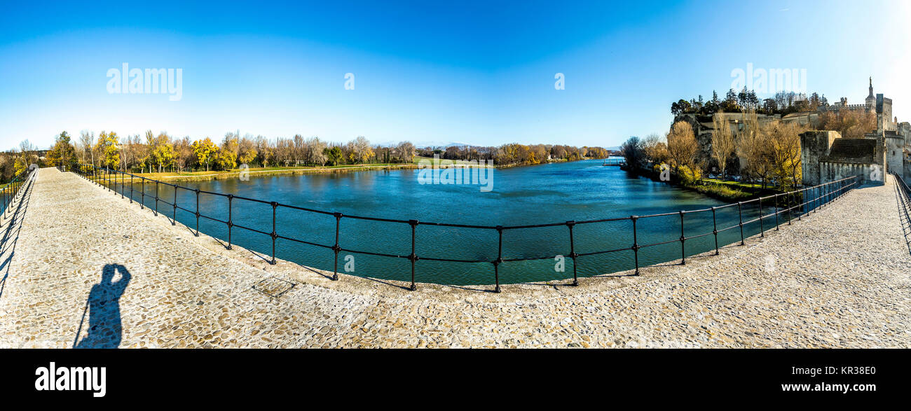 Pont d'Avignon, is a famous medieval bridge in the town of Avignon ...