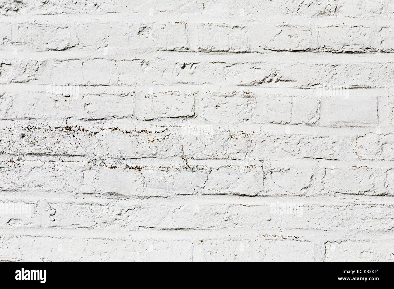 old white painted bricks at an old house wall Stock Photo - Alamy