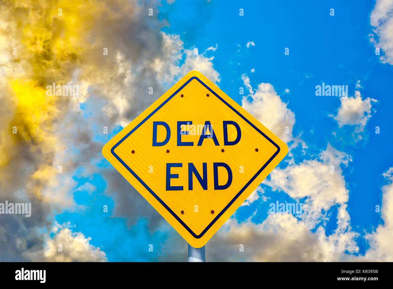 dead end street sign in sunset Stock Photo - Alamy