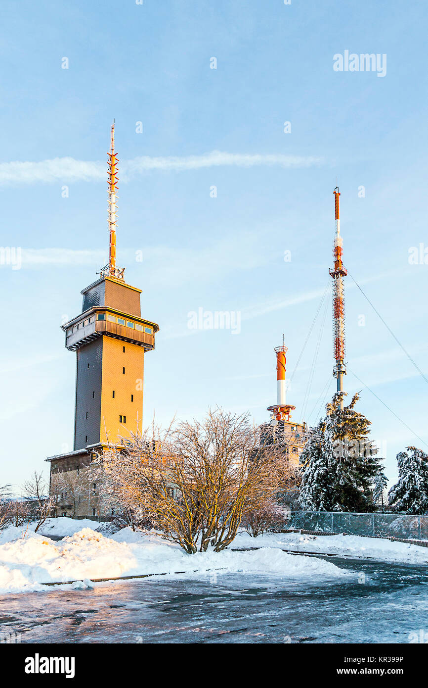 grosser feldberg,highest peak of the german taunus mountains near ...