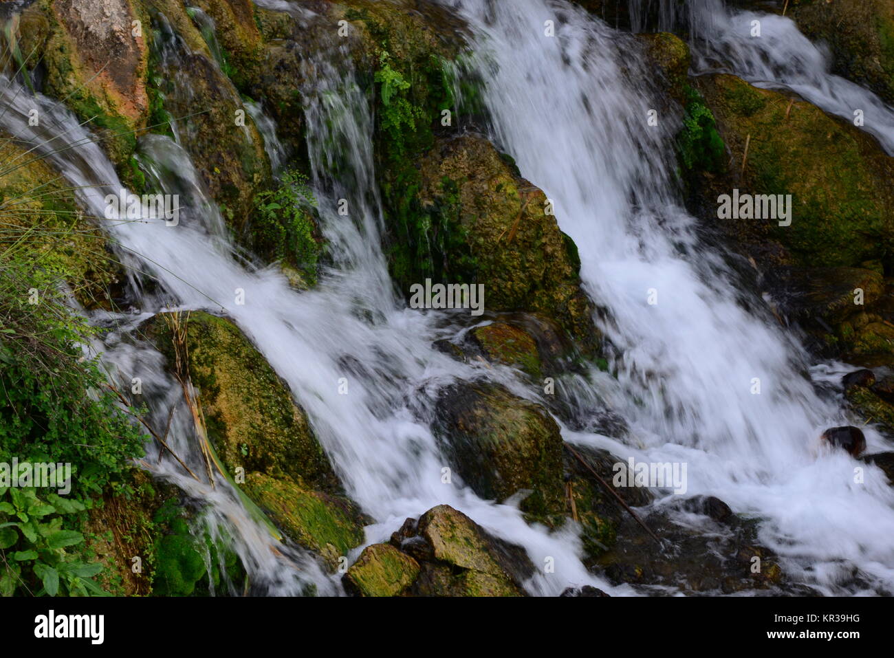 waterfall in spain Stock Photo - Alamy