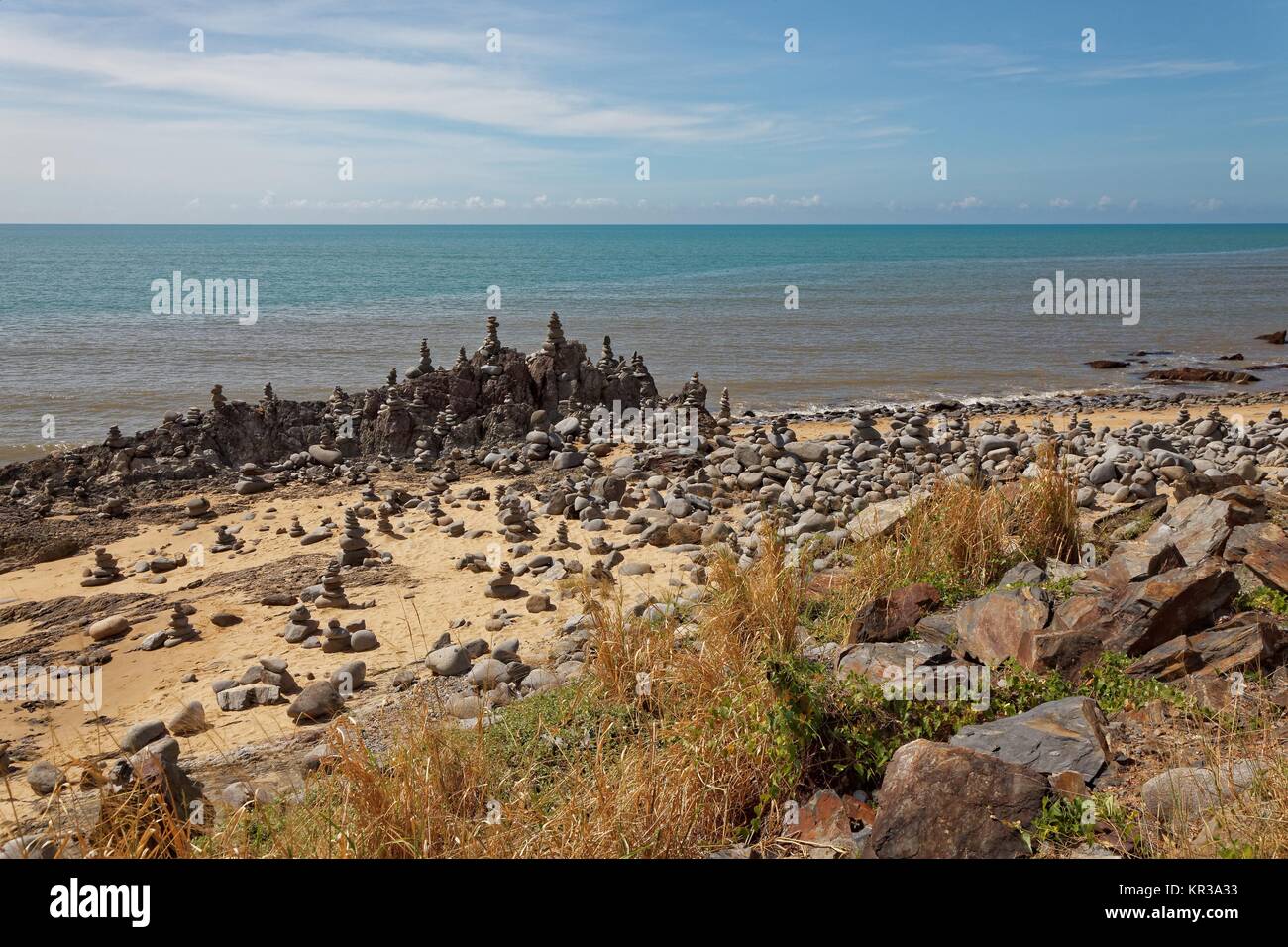 Land Art am Captain Cook Highway Stock Photo - Alamy