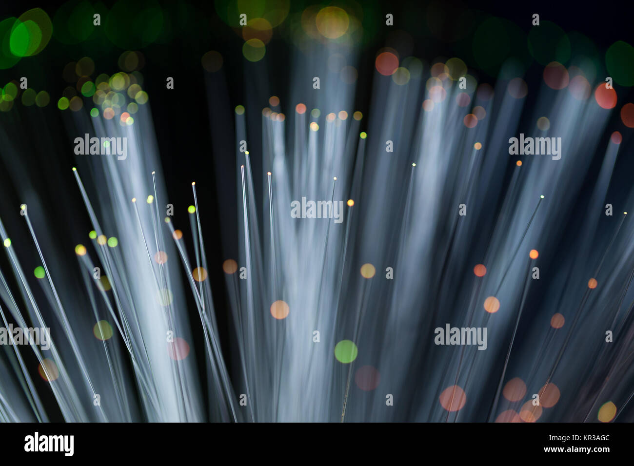 Light optical fibers Stock Photo - Alamy