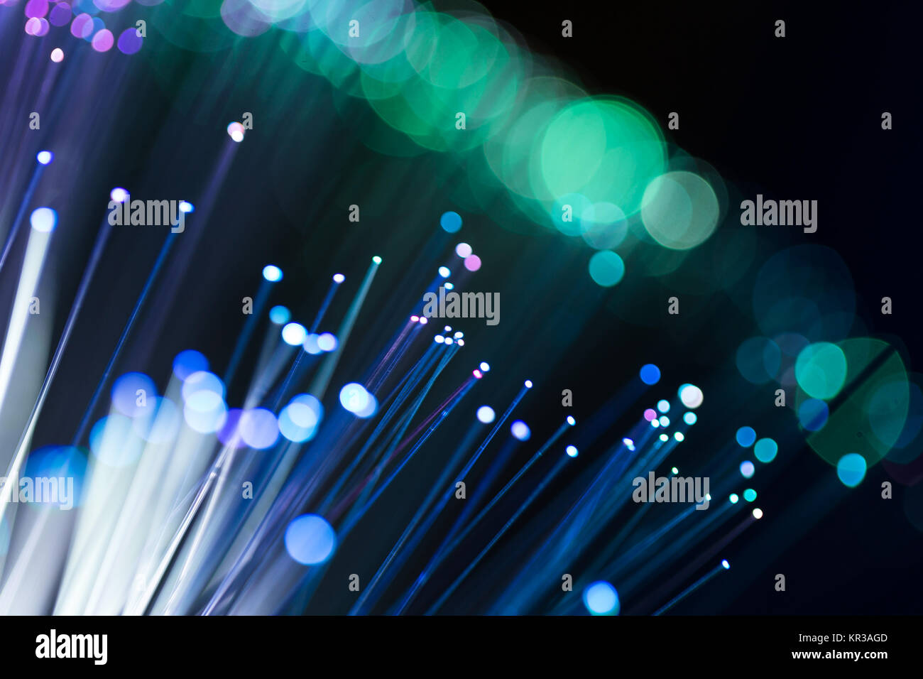Light optical fibers Stock Photo - Alamy