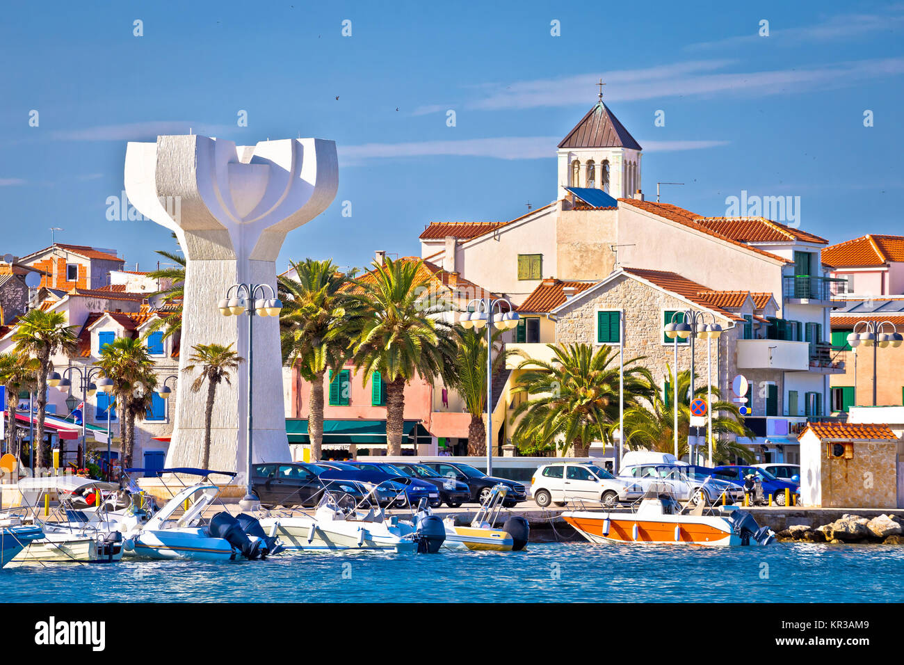 Town vodice waterfront pier hi-res stock photography and images - Alamy