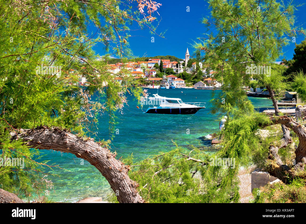 Turquoise beach of Ugljan island Stock Photo - Alamy