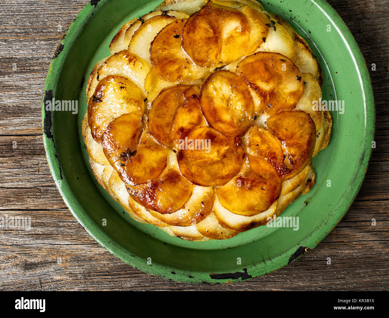 rustic french golden anna potato Stock Photo - Alamy