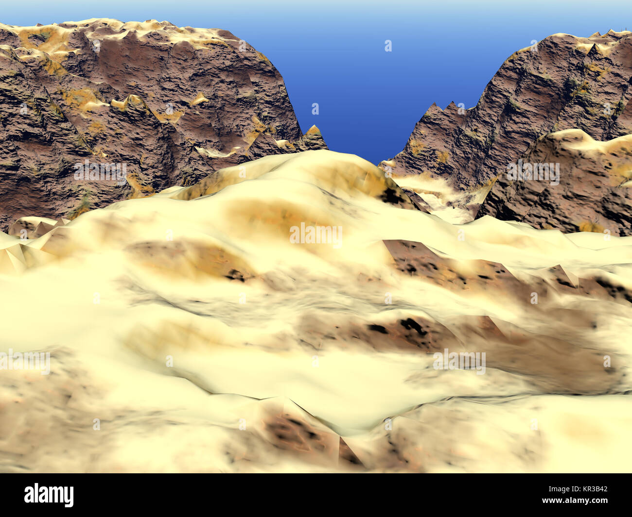 landscape with rocks and sand Stock Photo - Alamy