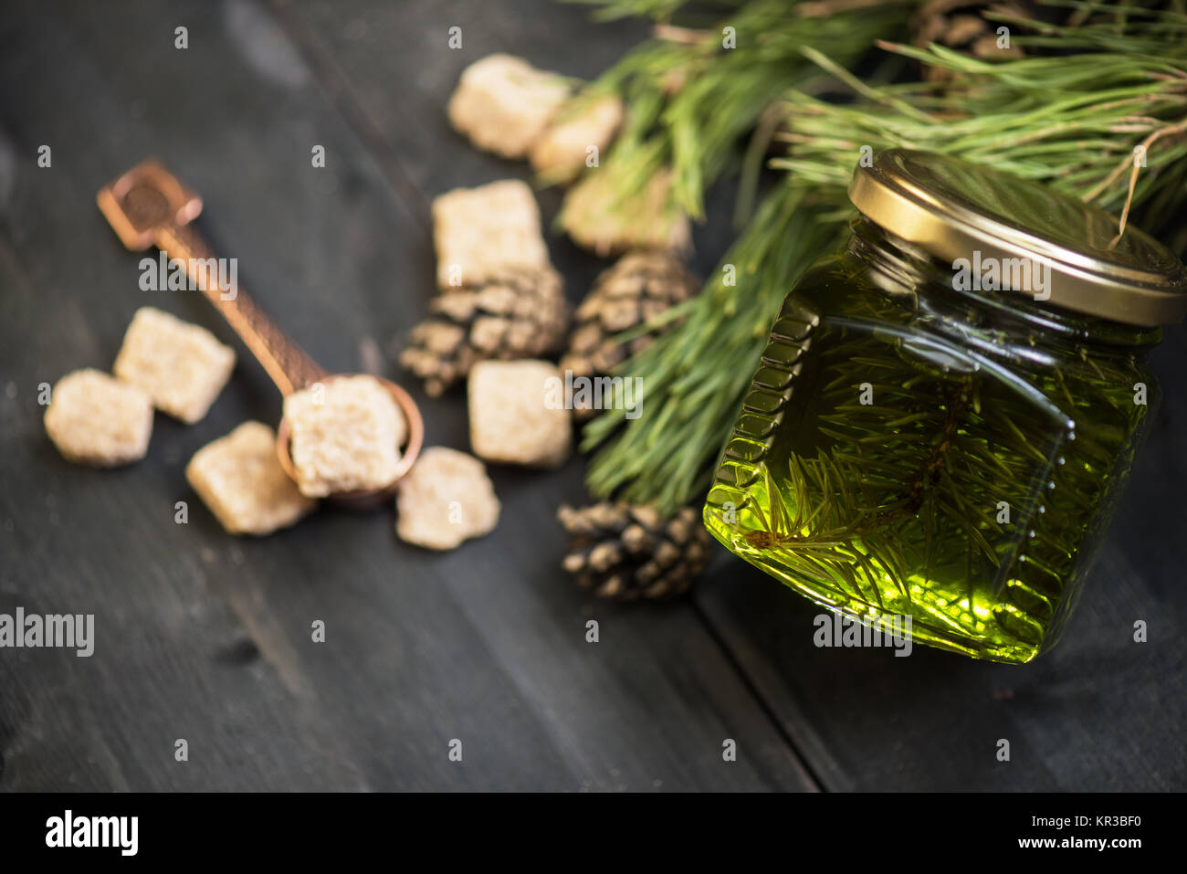 Fir tree bump jam Stock Photo - Alamy