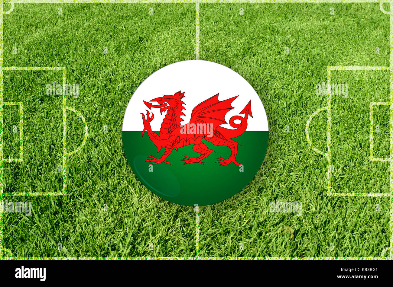 Wales football symbol Stock Photo - Alamy