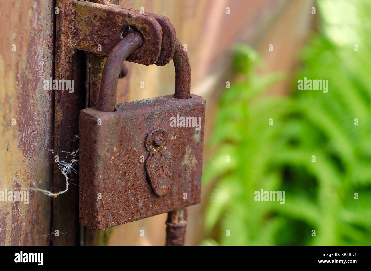 Old rusty door lock Stock Photo - Alamy