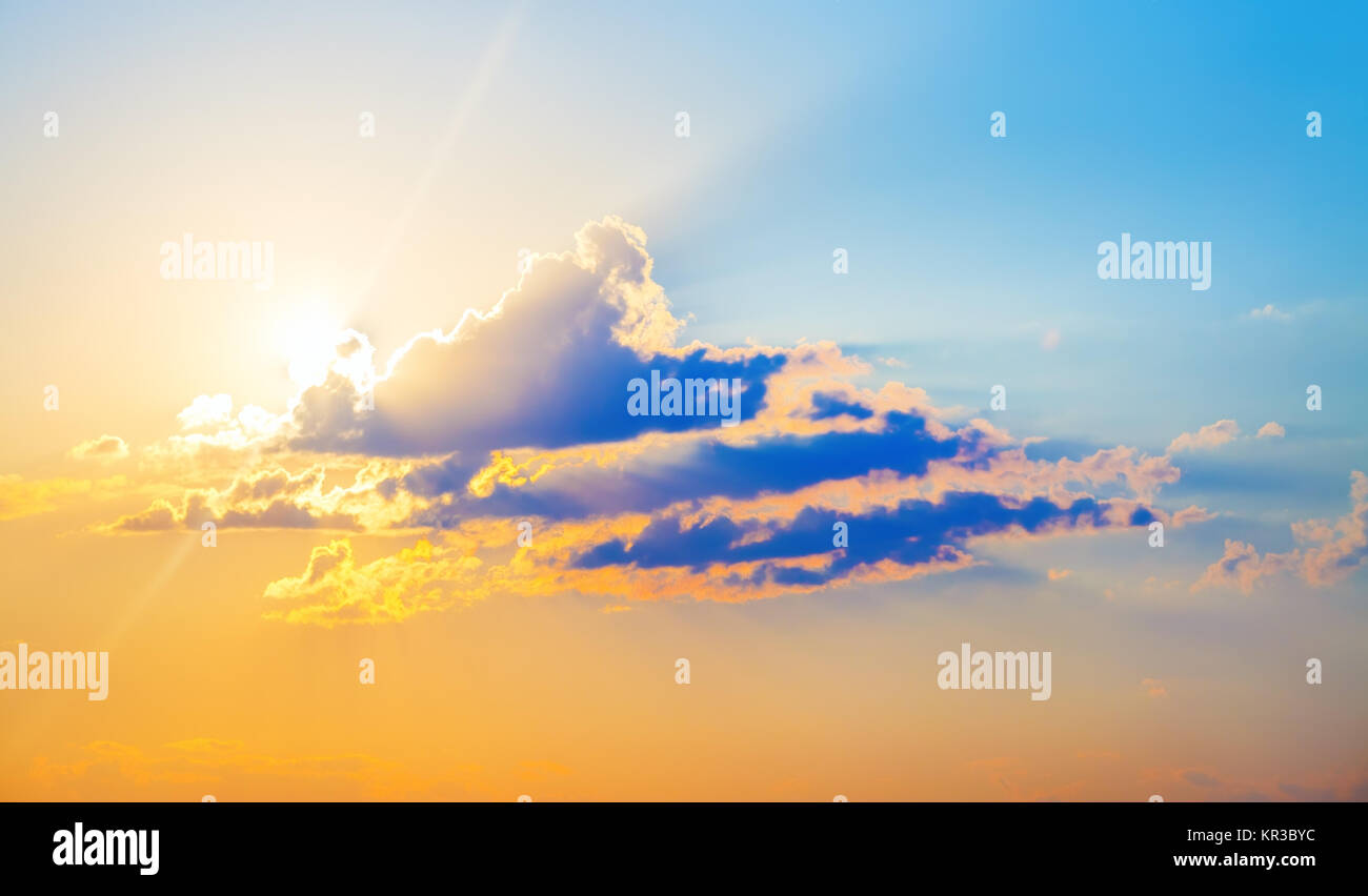 Beautiful sunset sky Stock Photo - Alamy