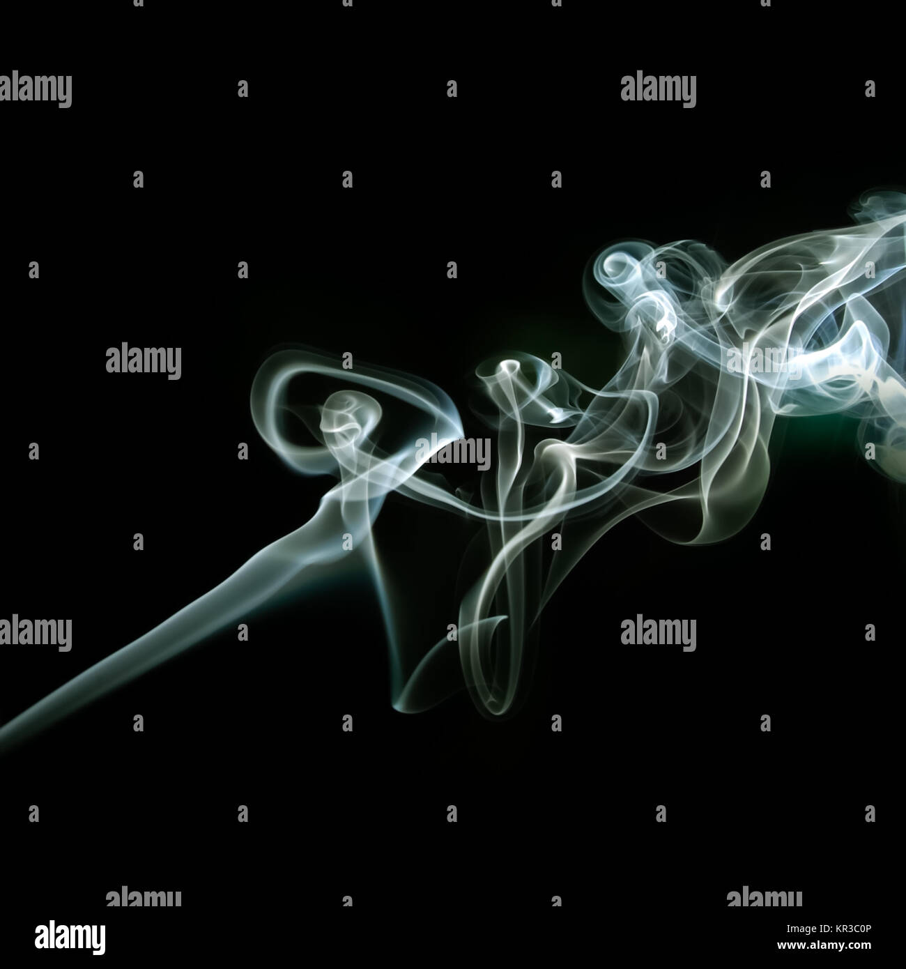 smoke on a darkbackground Stock Photo - Alamy