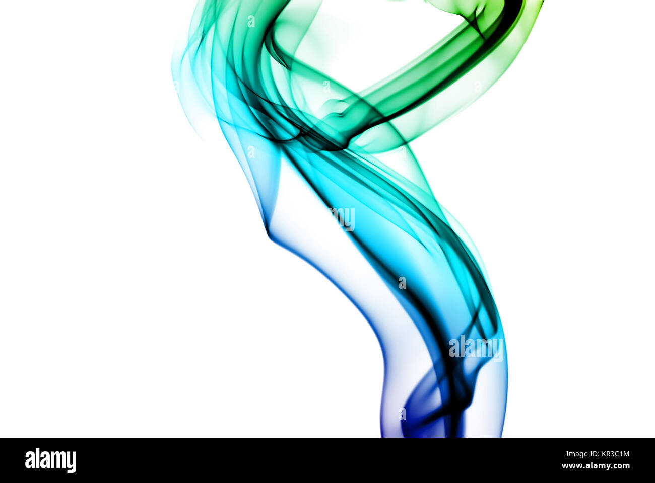 Green light smoke shape Cut Out Stock Images & Pictures - Alamy