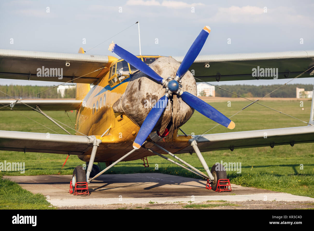 Old aircraft double decker hi-res stock photography and images - Alamy
