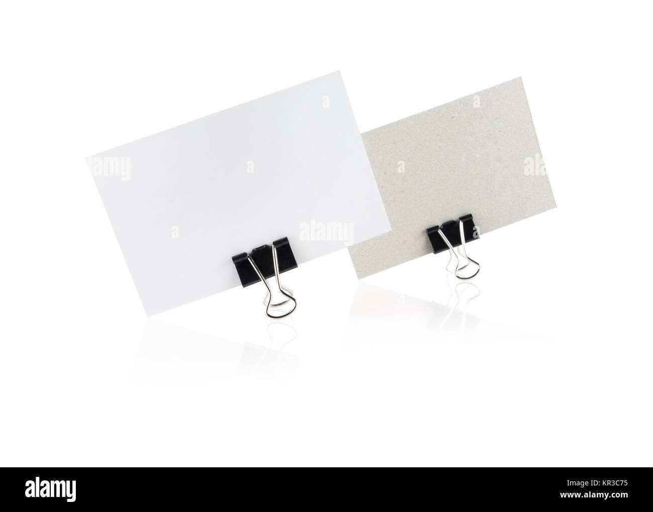 Two blank business card Stock Photo - Alamy