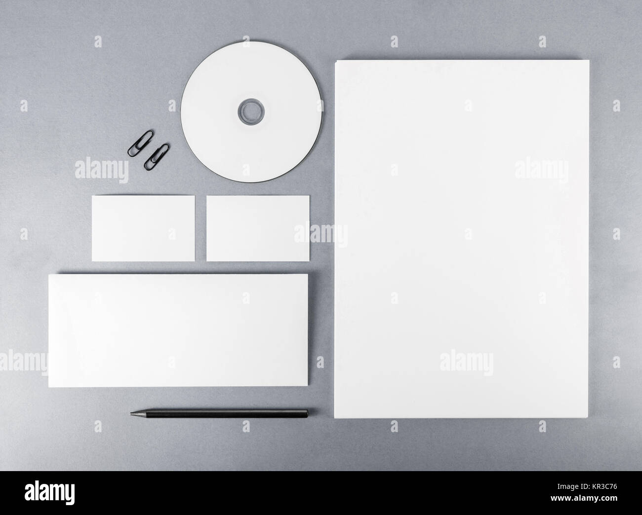 Blank stationery template Stock Photo - Alamy