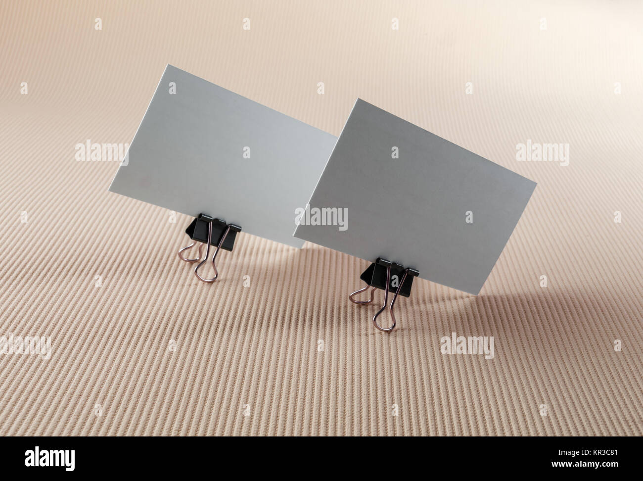 Two blank business card Stock Photo - Alamy