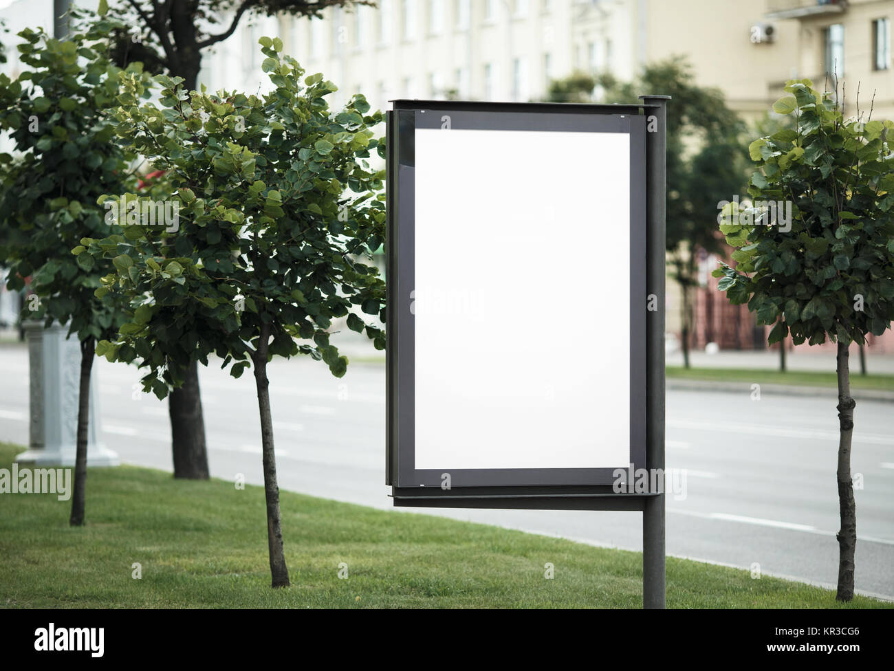 Blank street poster Stock Photo - Alamy