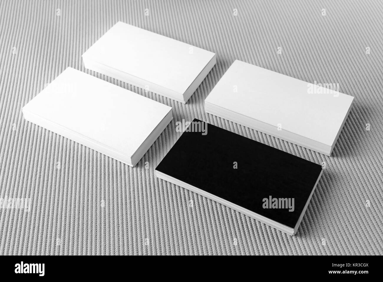 Several blank business cards Stock Photo - Alamy