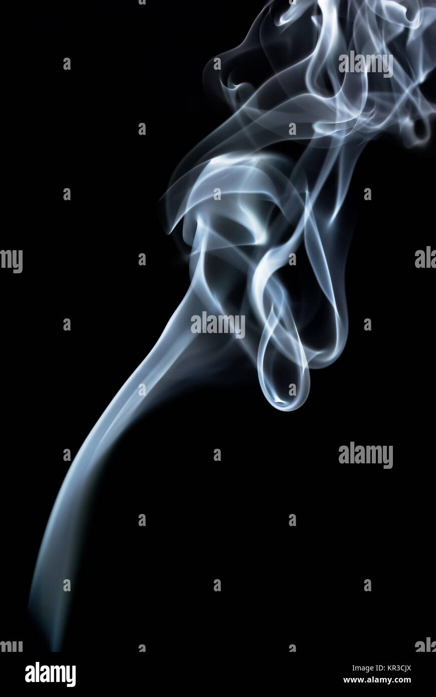 Curls of smoke Stock Photo - Alamy