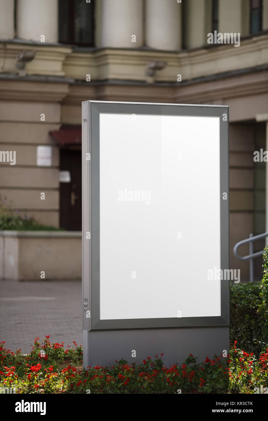 Blank vertical billboard Stock Photo - Alamy