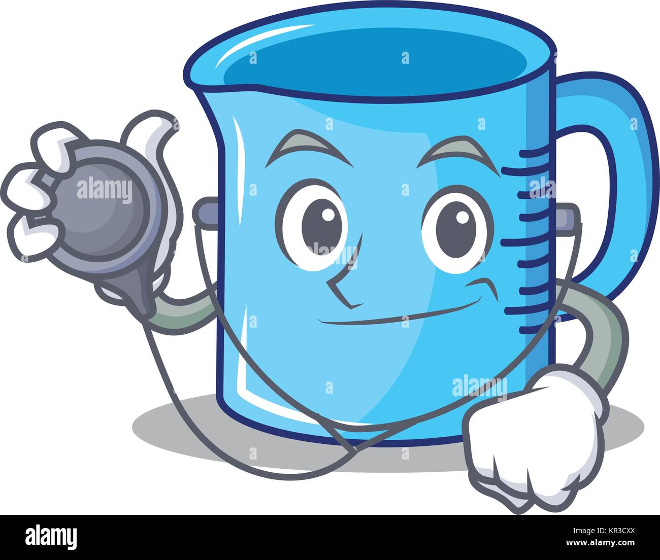 Doctor measuring cup character cartoon Stock Vector Image & Art - Alamy