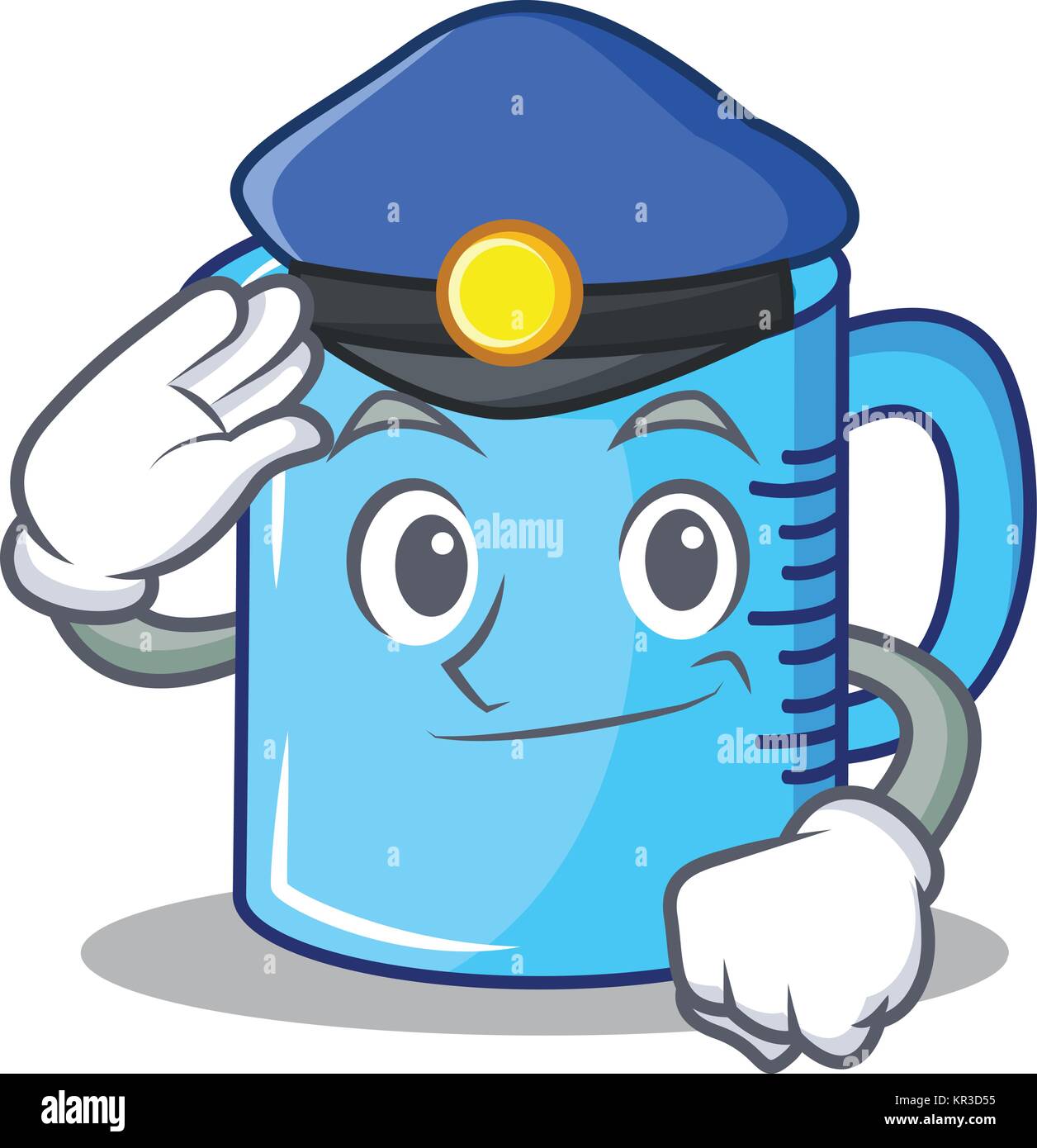 Police measuring cup character cartoon Stock Vector Image & Art - Alamy