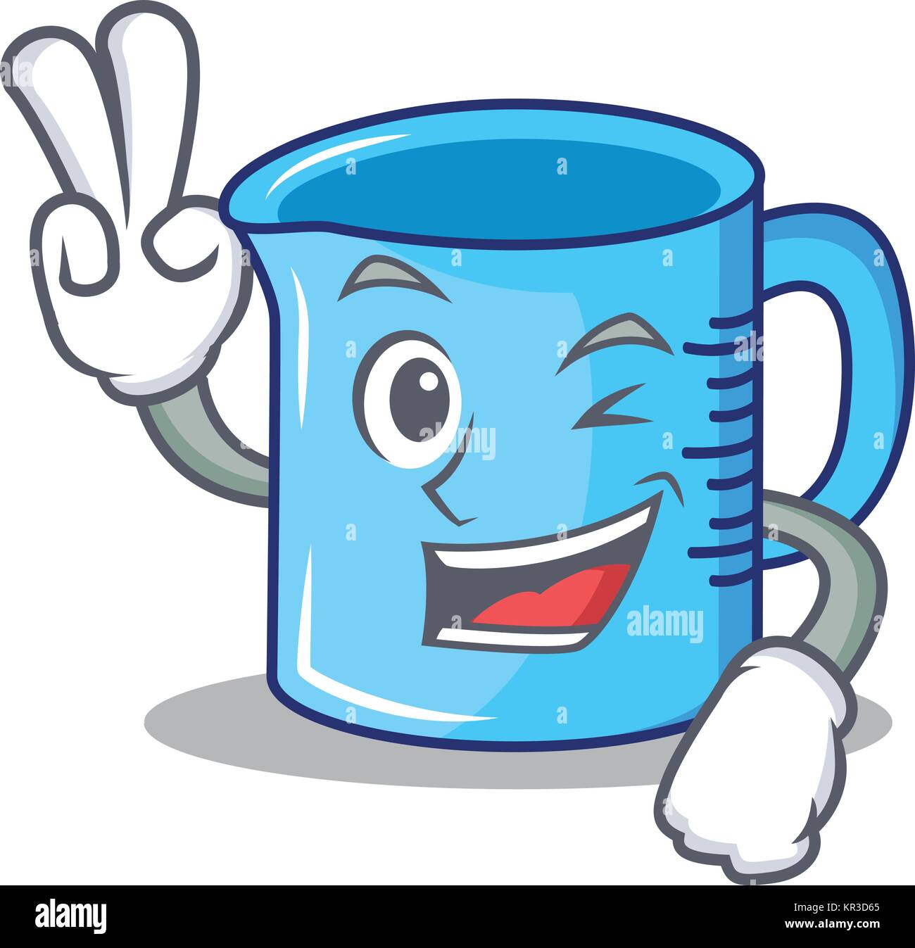 Two finger measuring cup character cartoon Stock Vector Image & Art - Alamy