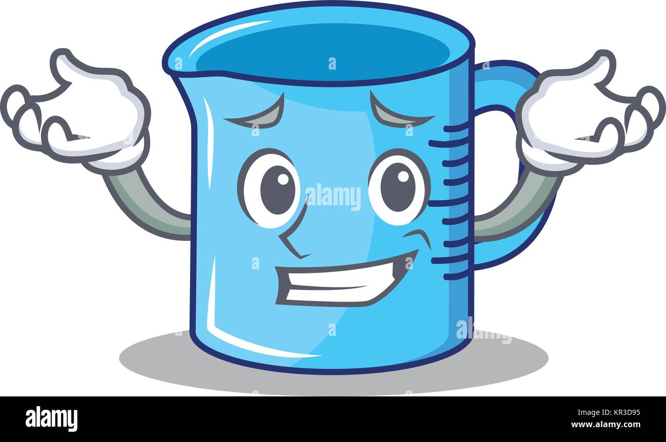 Grinning measuring cup character cartoon Stock Vector Image & Art - Alamy