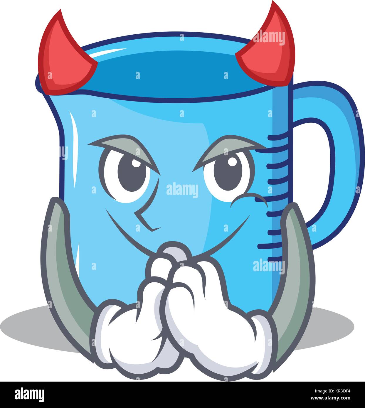 Devil measuring cup character cartoon Stock Vector Image & Art - Alamy