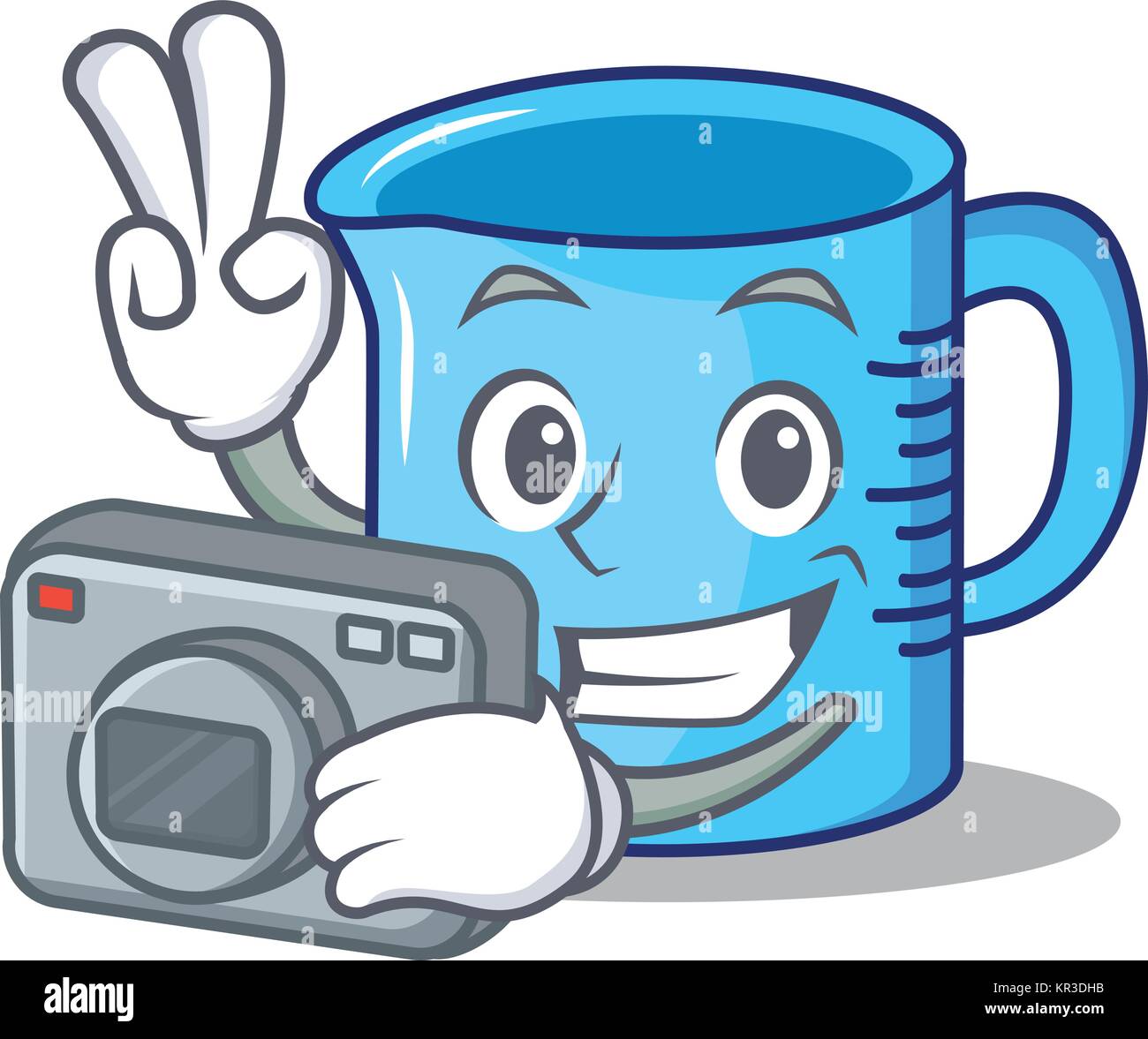 Photographer measuring cup character cartoon Stock Vector Image & Art ...