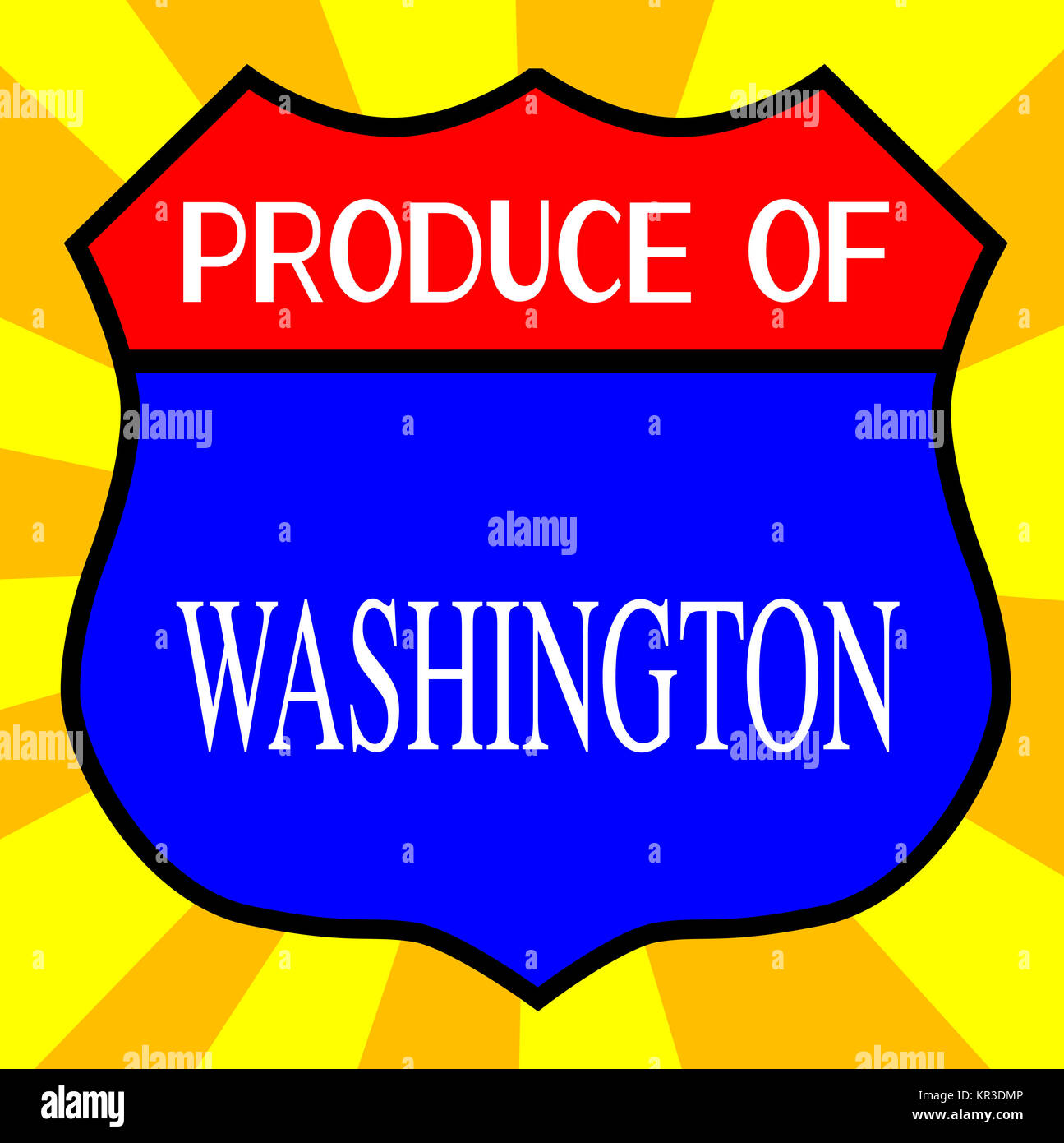 Produce Of Washington Stock Photo - Alamy