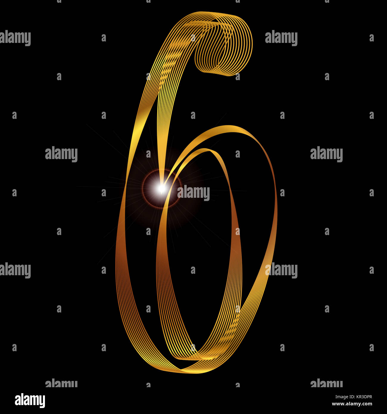 The Number Six Stock Photo - Alamy