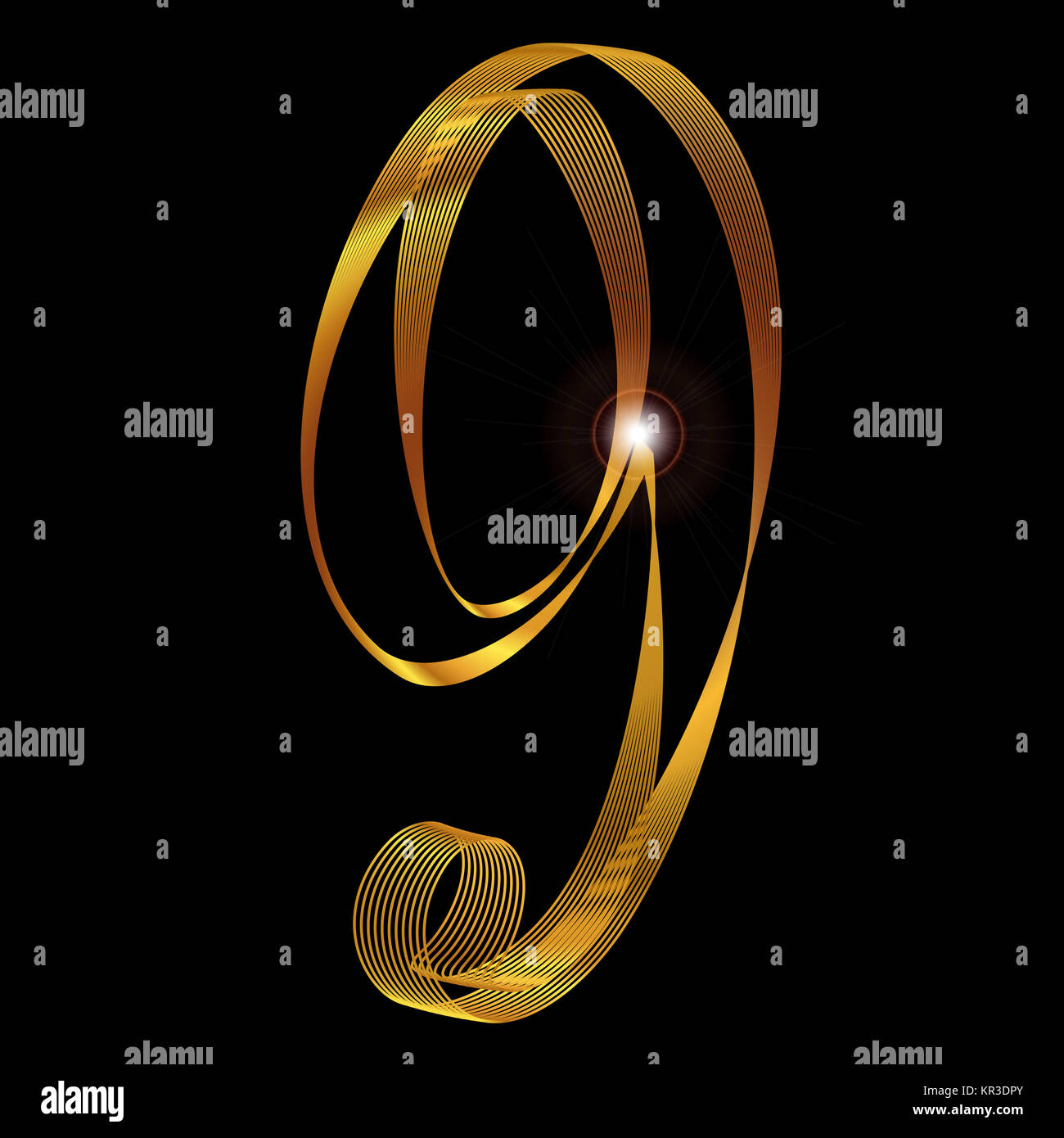 The Number Nine Stock Photo - Alamy