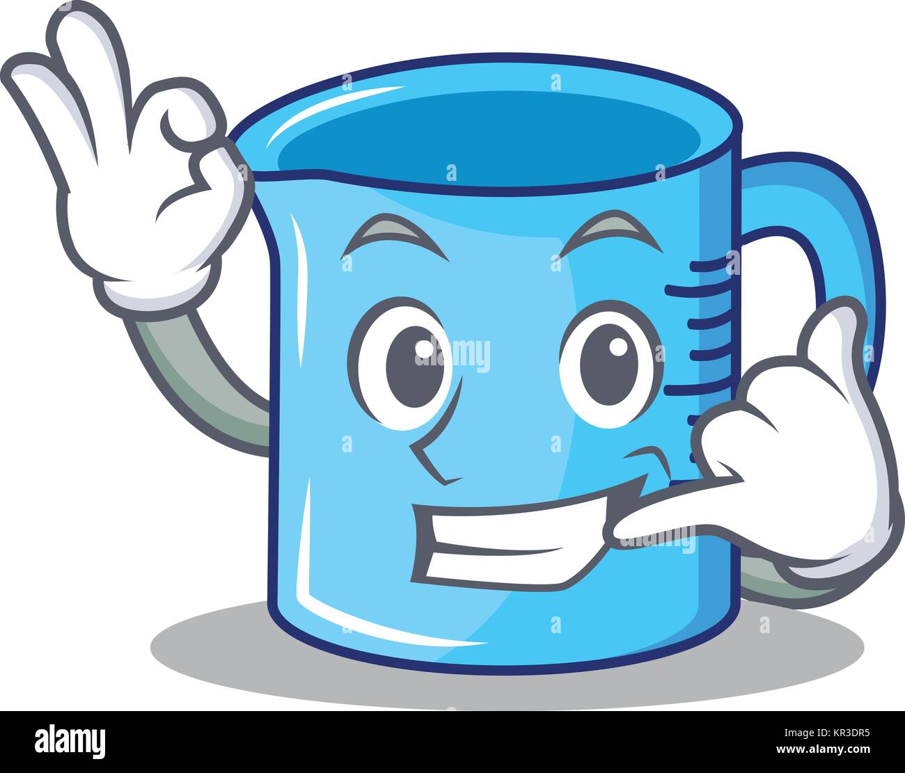 Call me measuring cup character cartoon Stock Vector Image & Art - Alamy
