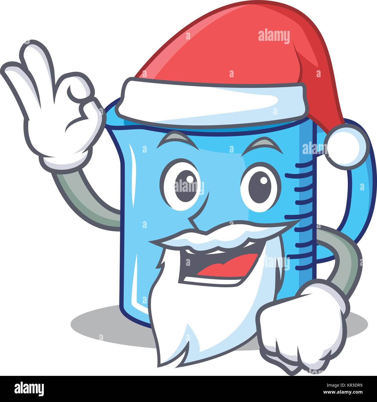 Santa measuring cup character cartoon Stock Vector Image & Art - Alamy