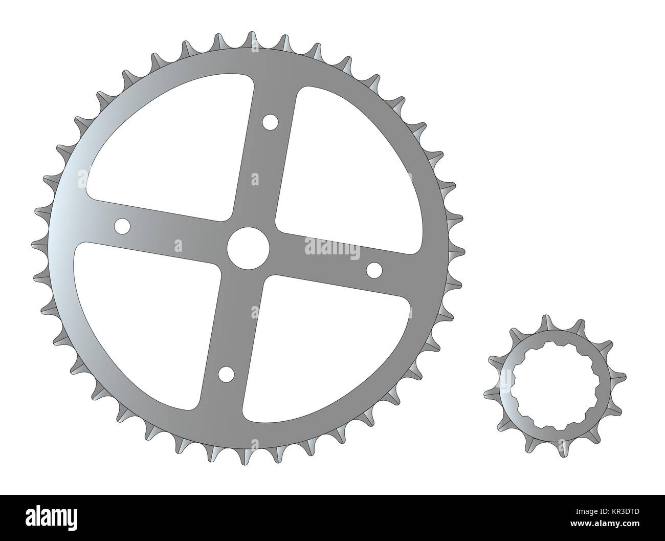 Mechanical drawing with cogs Cut Out Stock Images & Pictures - Alamy