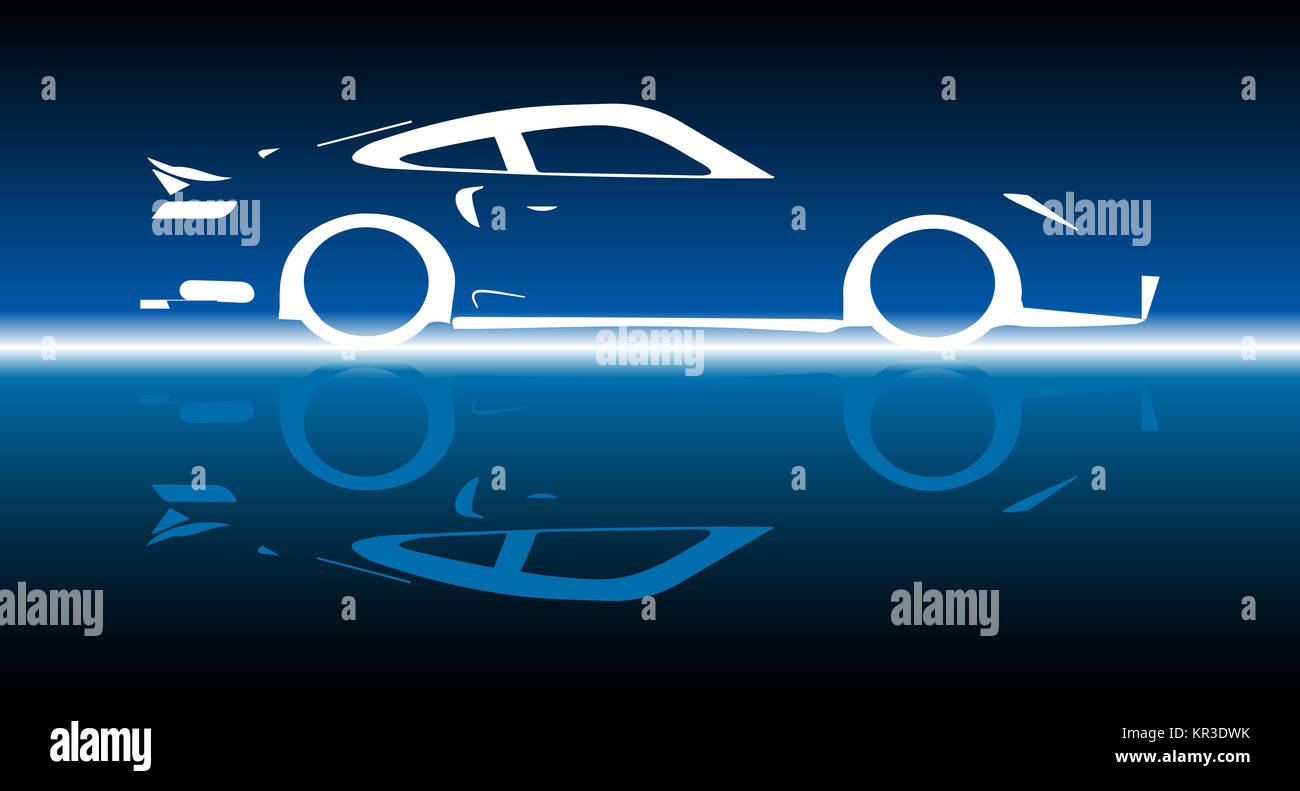 Fast Car Reflection Stock Photo - Alamy