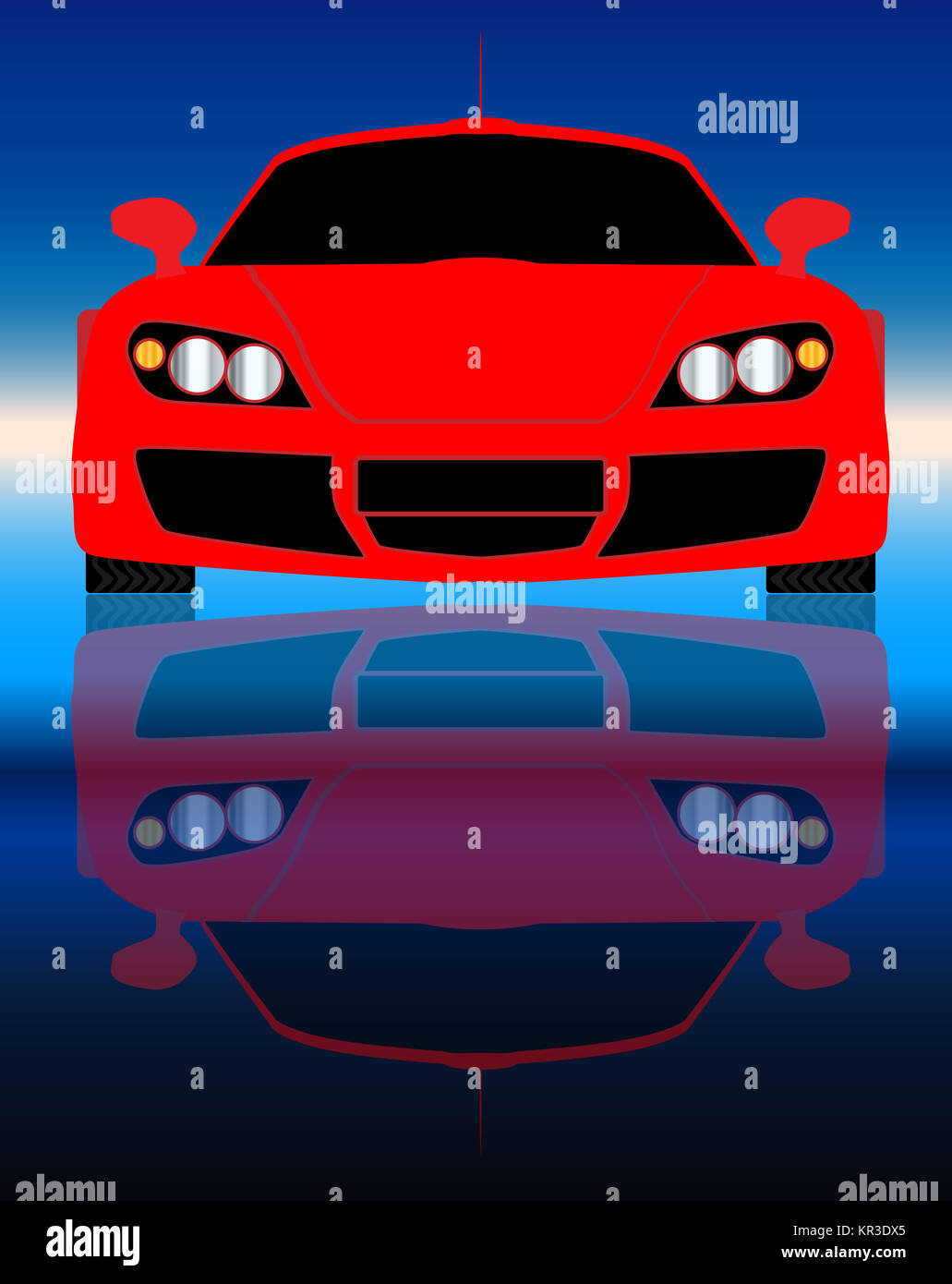 Fast Car Front End Stock Photo - Alamy