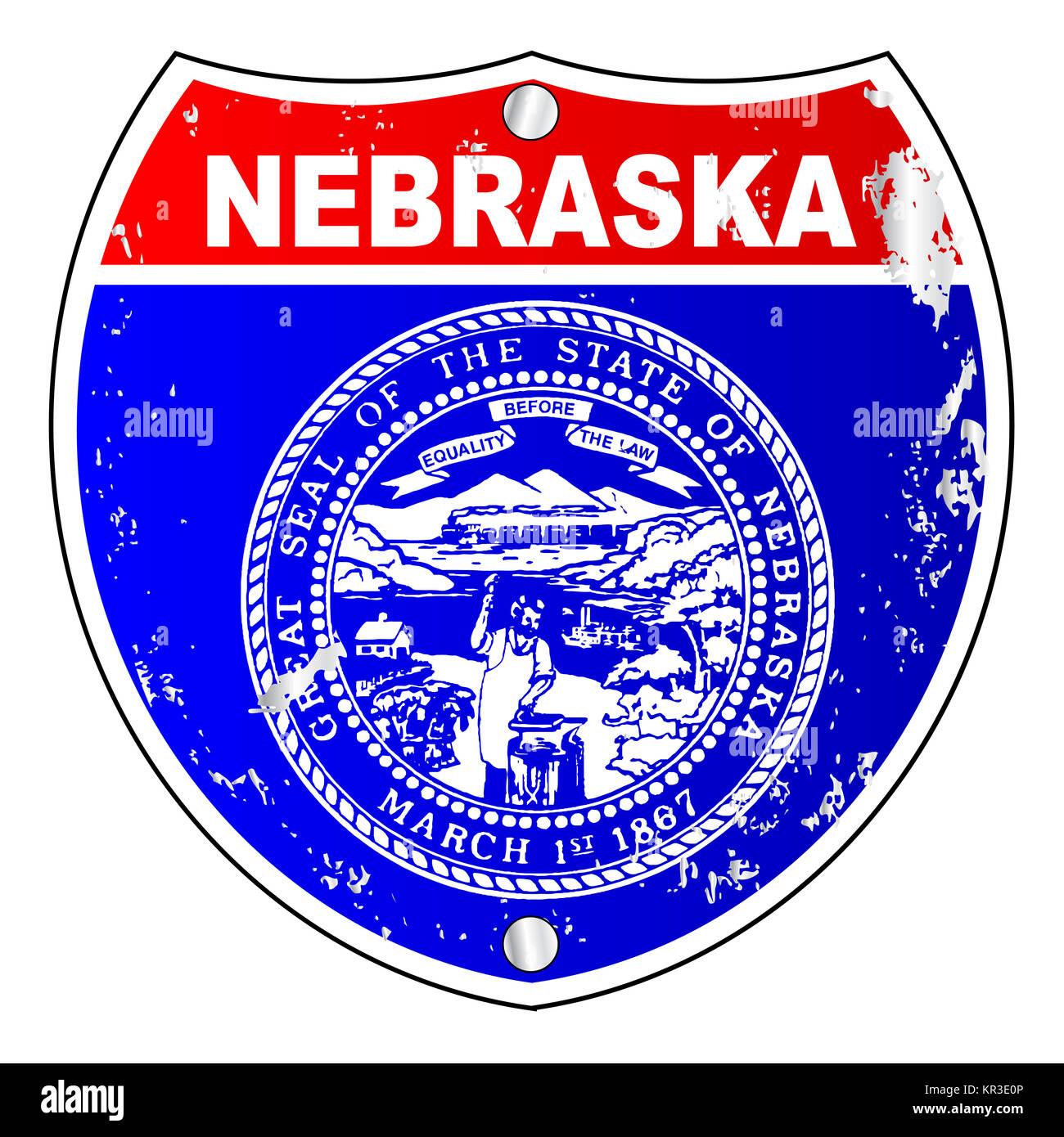Nebraska flag Cut Out Stock Images & Pictures - Alamy