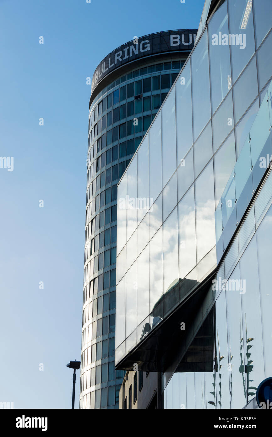 The Rotunda building from High Street, near the Bull Ring, Birmingham ...
