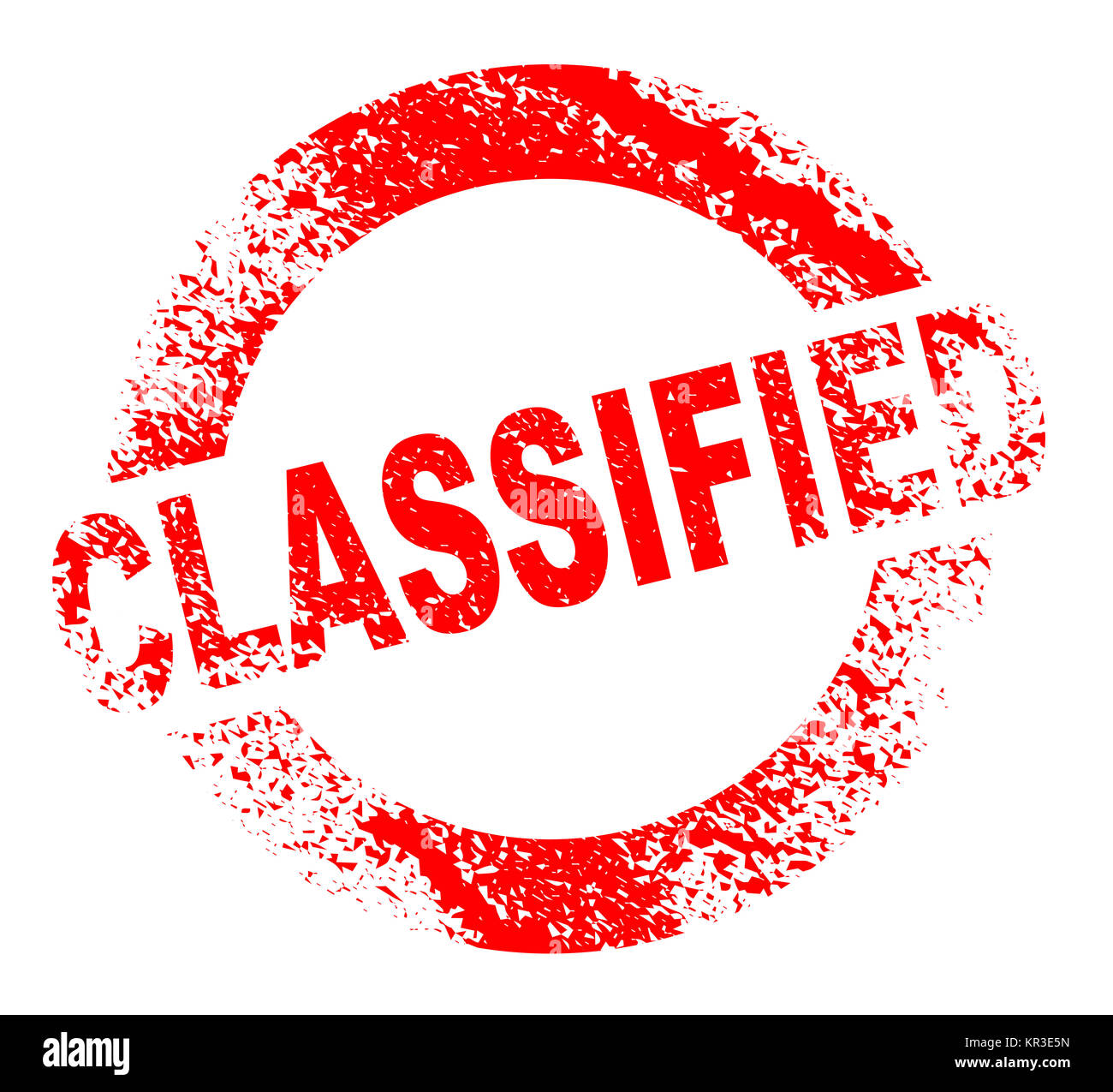 Classified stamp round grunge Cut Out Stock Images & Pictures - Alamy