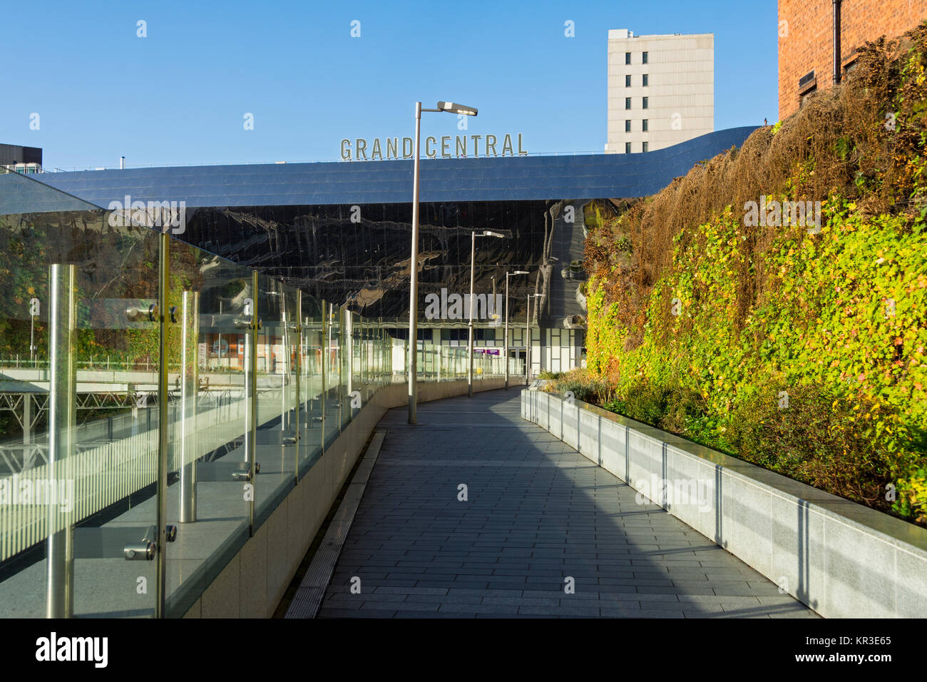 The Grand Central building from the Moor Street Link walkway ...