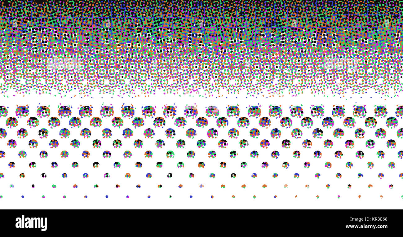 Crazy Colour Half Tone Stock Photo - Alamy