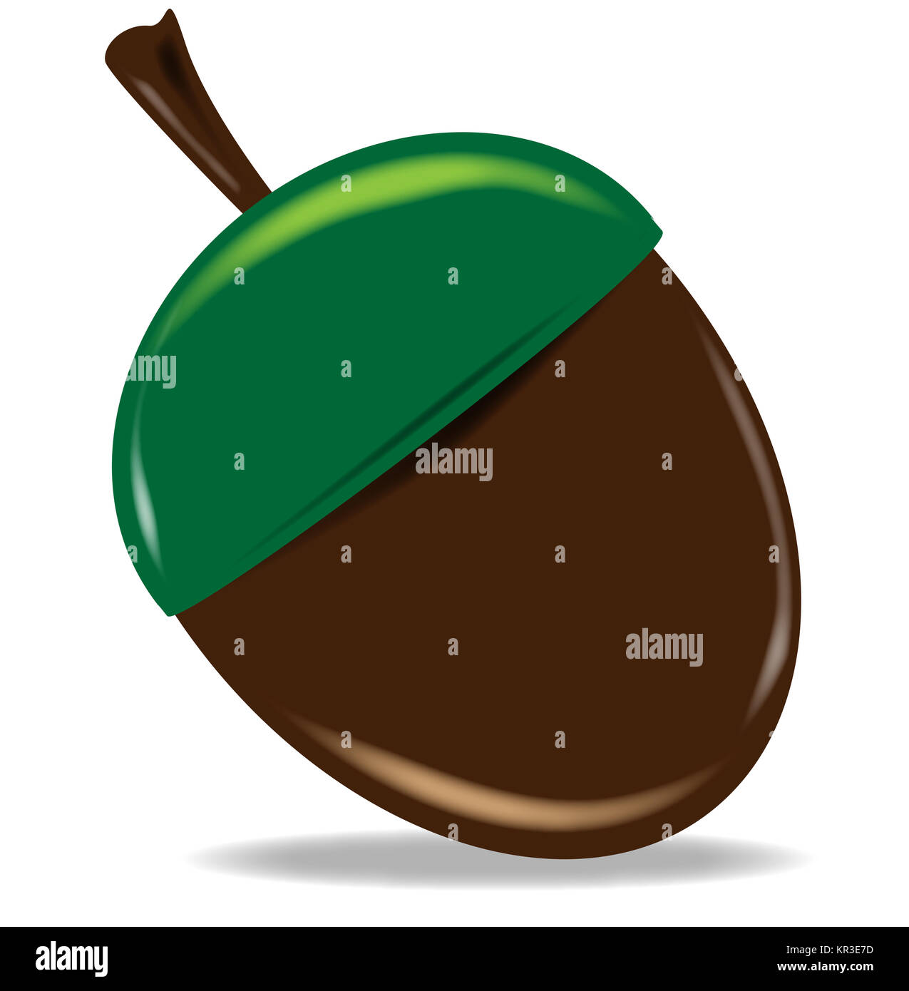 Isolated Cartoon Nut Stock Photo - Alamy