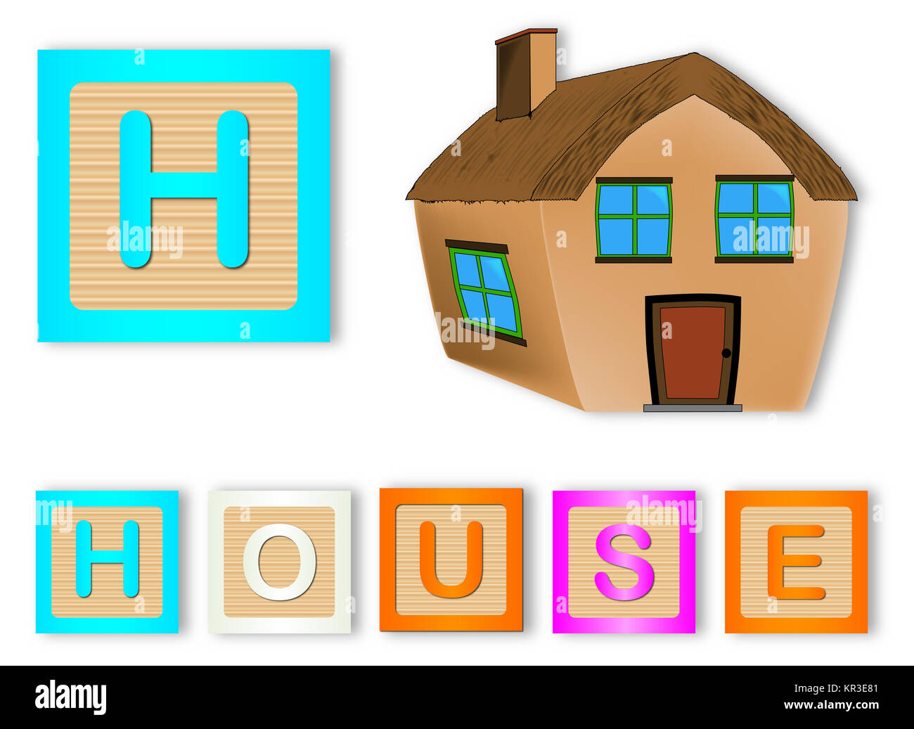 H Is For House Stock Photo - Alamy