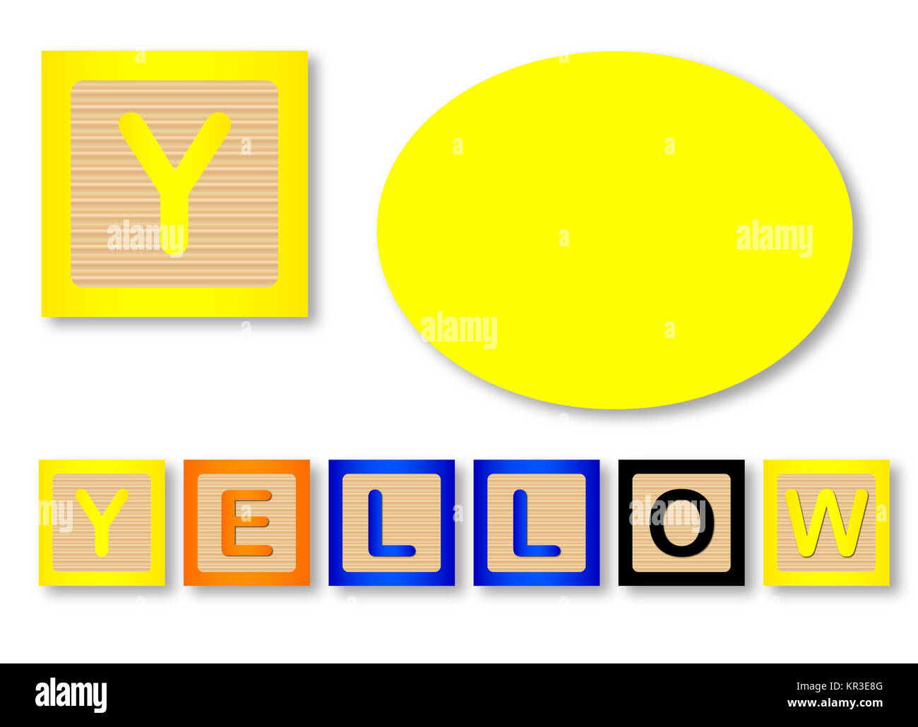 Y Is For Yellow Stock Photo - Alamy
