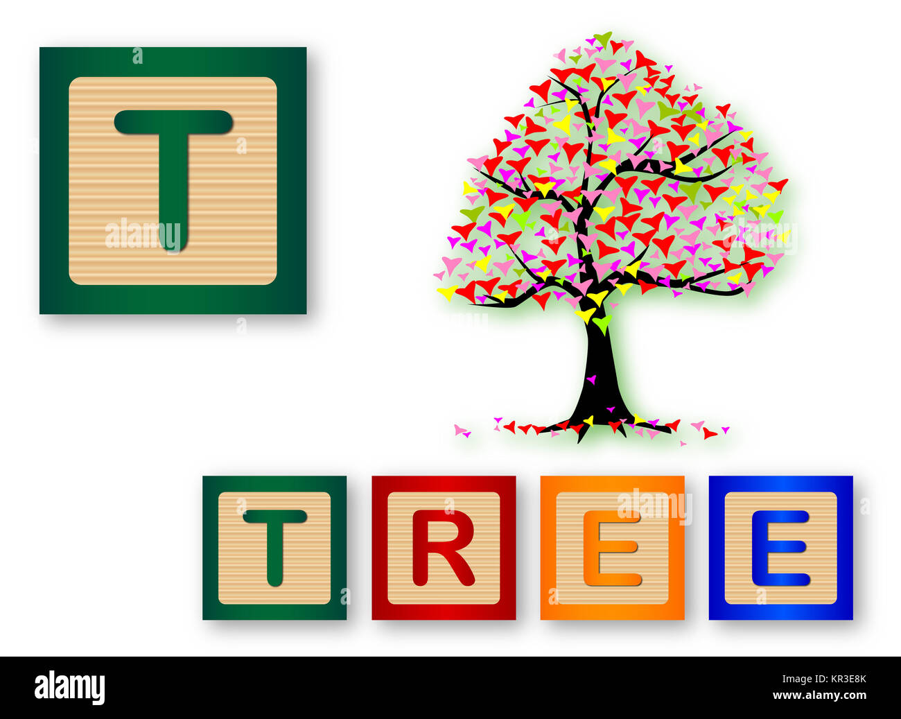 T Is For Tree Stock Photo - Alamy